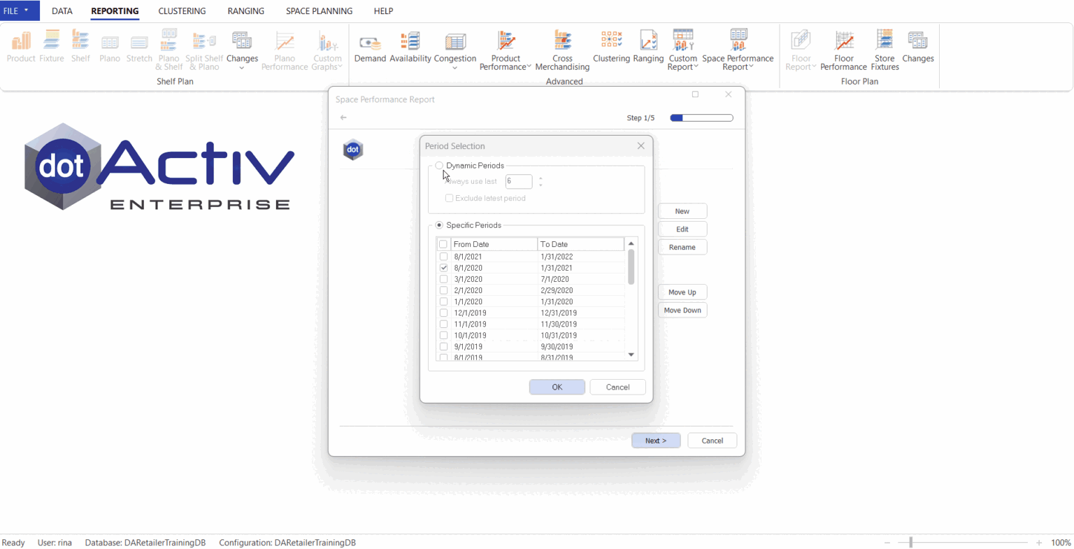 How To Set Up A Space Performance Report - DotActiv PowerBase