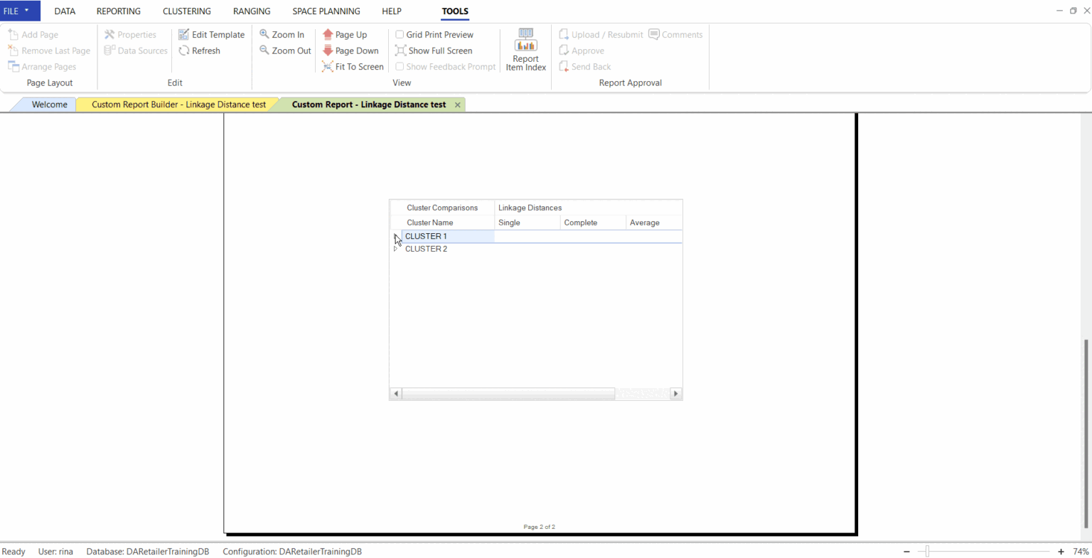How To Add A Cluster Plan To A Custom Report - DotActiv PowerBase